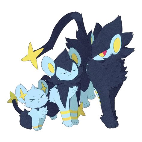 Luxray Shinx And Luxio Pokemon Drawn By Virusviruss4109 Danbooru
