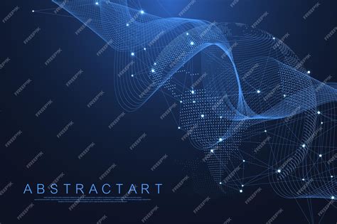 글로벌 네트워크 연결 개념 글로벌에서 빅 데이터 시각화 소셜 네트워크 통신 프리미엄 벡터