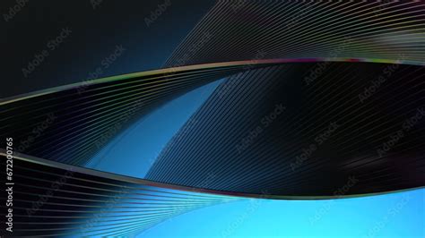 Contemporary Blue Elegant Modern 3d Rendering Abstract Background Of Bezier Curves Of Twisted