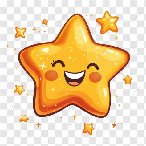 어린이 디자인을위한 웃는 황금 별 클립 아트 행복한 만화 스타 귀여운 금별 클립 아트 웃는 별 그림 Png 일러스트 및 이미지 에 대한 무료 다운로드 Pngtree