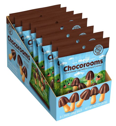 Meiji Chocorooms Crispy Crackers Milk And Dark Chocolate