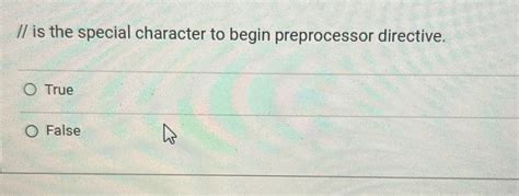 solved ﻿is the special character to begin preprocessor