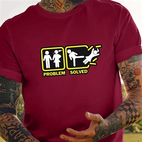 Funny Graphic Mens Short Sleeve T Shirt Comfy Stretchy Temu Canada
