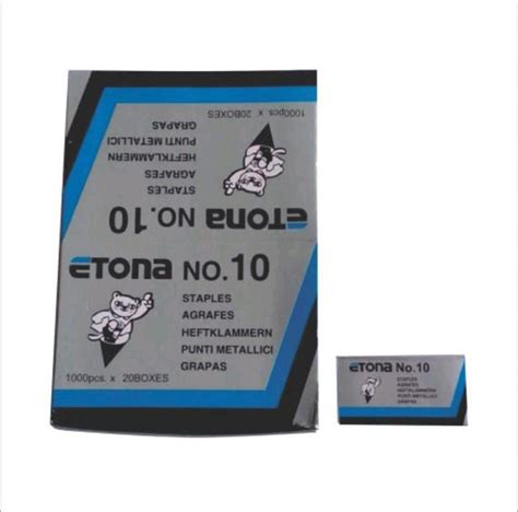 Isi Staples Etona No10 Kecil Refill Staples Merek Etona No10 Dus Kecil