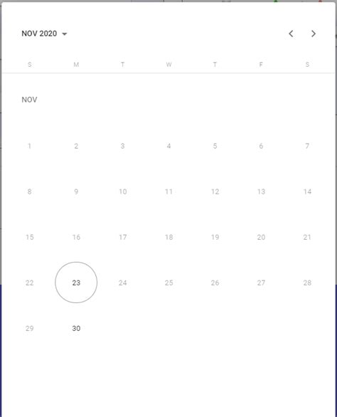 Datepicker Cannot Select Dates Issue Angular Components GitHub