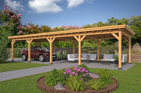 Carports Aus Holz Konfigurierbar Große Auswahl Schnell Lieferbar