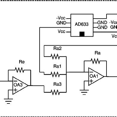 Circuit Used In The Analog Simulations Of The Overdamped Duffing Download Scientific Diagram
