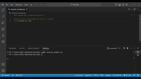 How To Code The Reverse Number Program In Python Youtube