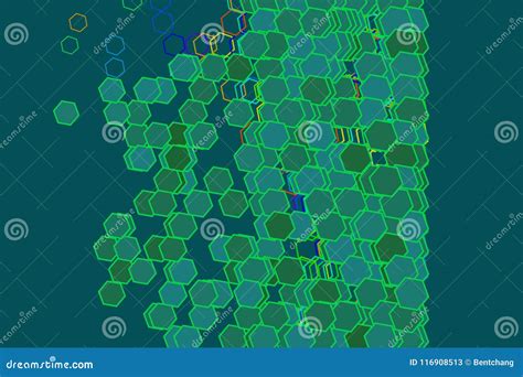 Color Abstract Hexagon Pattern Generative Art Background Wallpaper Shape Digital And Vector
