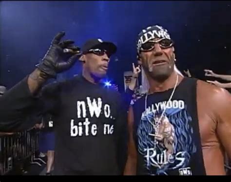 Hulk Hogan And Dennis Rodman Reppin The Nwo In 1998 Roldschoolcool
