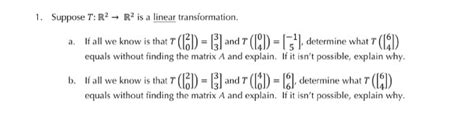 Solved Suppose T Ropf Rightarrow R Is A Linear Chegg Com