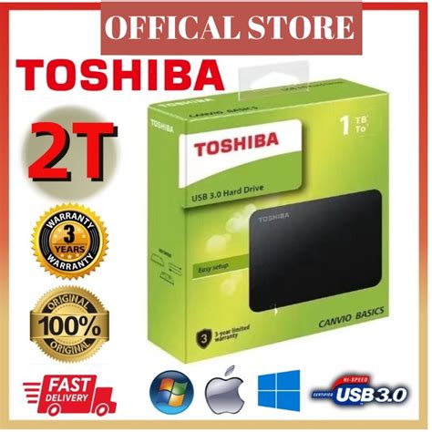 Jual Toshiba 2tb 1tb Hardisk Eksternal 25 Portable Hardisk Usb 30