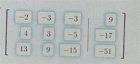 Simplify The Augmented Matrix Down To Reduced Row