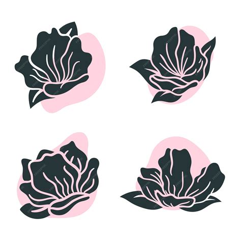 premium vector hand drawn stencil element collection
