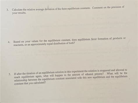 solved 3 calculate the relative average deviation of the
