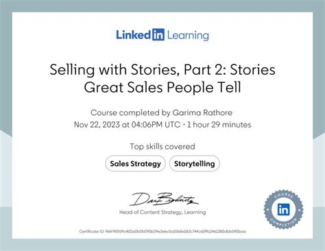 garima rathore on linkedin certificate of completion