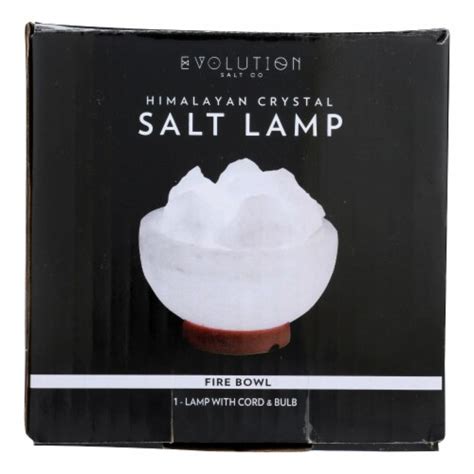 Evolution Salt Salt Lamp Fire Bowl White 7 Lb Case Of 1 1 Ea