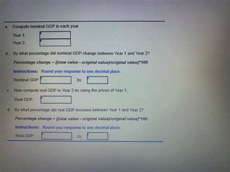 Solved Suppose The Following Data Describe Output In Two