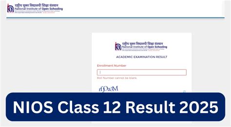 Nios Class 12 Result 2025 Declared Scorecard And Pass Percent