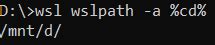 Batch Script Convert Path To Linux Format Using Wslpath Stack Overflow