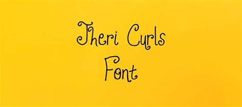 Jheri Curls Font Free Download