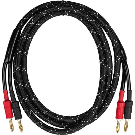14 Awg 6ft Professional Grade Braided Speaker Cable Wire With Gold