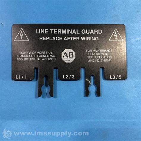 Allen Bradley Line Terminal Guard Cover Ims Supply