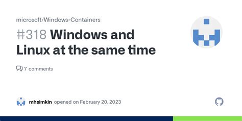 windows and linux at the same time · issue 318 · microsoft windows