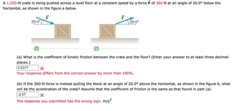 Solved Four Forces Act On An Object Given By A 45 0 N