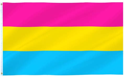 pansexual pride flag 3x5 ft outdoor pansexuality omnisexuality pride month rainbow