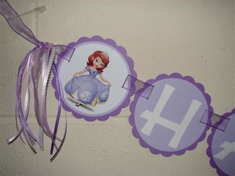 Sofia The First Happy Birthday Banner Sofia Happy Birthday Banner