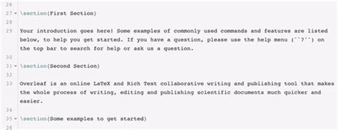New Feature Code Folding Of Sections And Subsections Overleaf Online LaTeX Editor