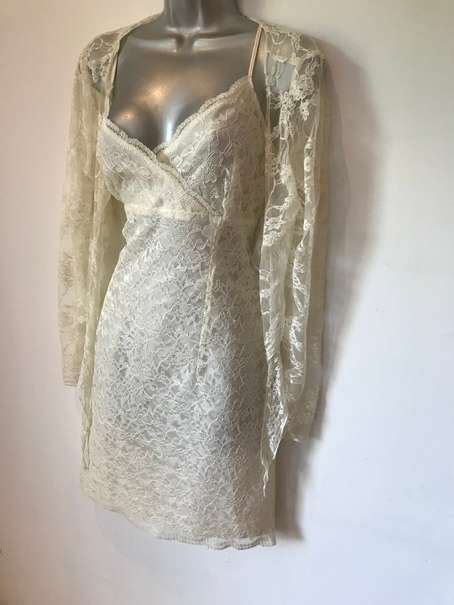 Formal Dresses 2 Piece Set Cream Lace Foschini Dress With Jacket