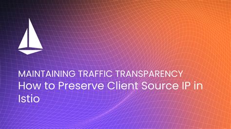 Maintaining Traffic Transparency Preserving Client Source Ip In Istio