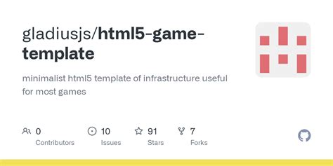 GitHub Gladiusjs Html Game Template Minimalist Html Template Of Infrastructure Useful For