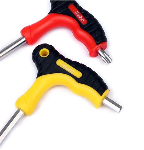 T Handle Hex Key Set With Extended Ball End And Flat End Allen Wrench With Torx End Allen Key