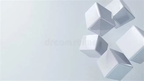 Abstract Arrangement Of Floating Cubes In Varying Shades And Sizes