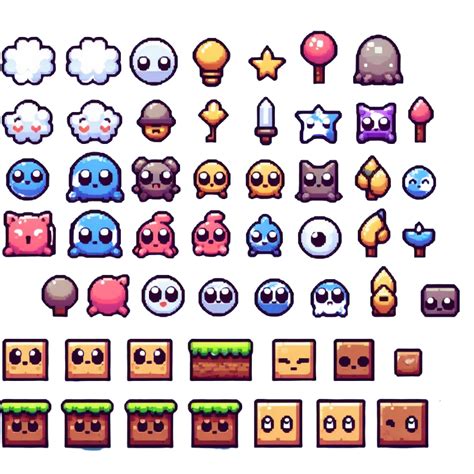 Cute Sprite For Platform Games By Kathgames