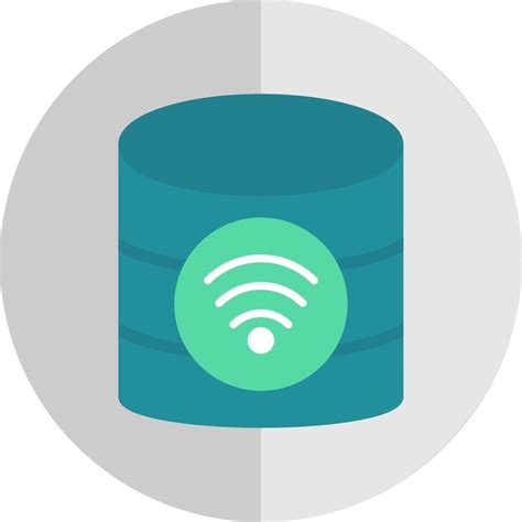 Wireless Database Flat Scale Icon Design 43885829 Vector Art At Vecteezy