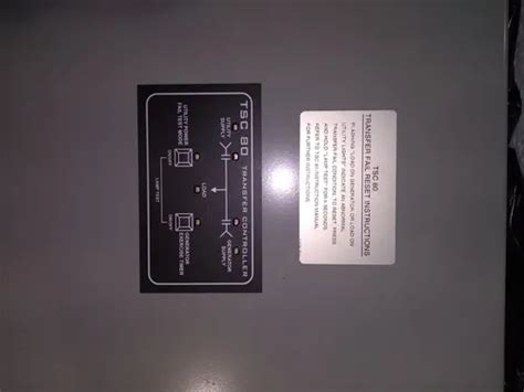Thomson Technology Tsc 80 Transfer Switch Controller Glg Meses Sin Interés