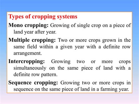 Rice Based Cropping System Ppt