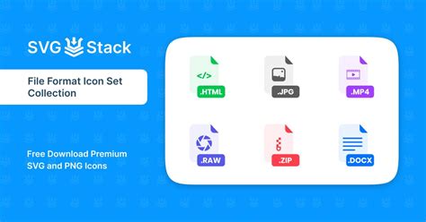 Free File Format Icon Set Download In Png Svg Format