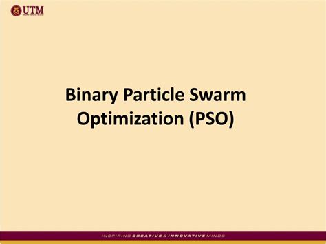 Ppt Binary Particle Swarm Optimization Pso Powerpoint Presentation