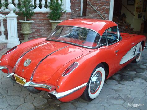 1958 Red Corvette Convertible Fuellie Rent This Location On Giggster
