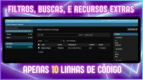 Criando Um Crud AvanÇado Com Django Admin Youtube