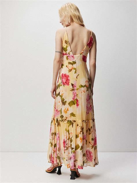 Yellow Floral Maxi Dress