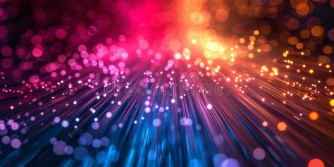 a dynamic poster background featuring luminous optical fiber abstract