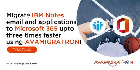 Migration Ibmnotes Office365 Migrationtool Microsoft365 Avasoft