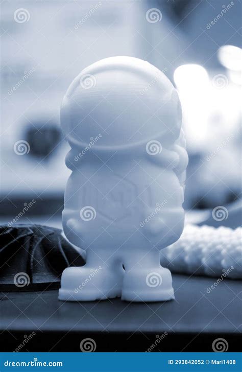 D Printer Printing Prototype Molten Plastic Process Creating Prototype Model Stock Photo