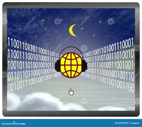 Nuvem Que Computa Em Risco Ilustra O Stock Ilustra O De Dados